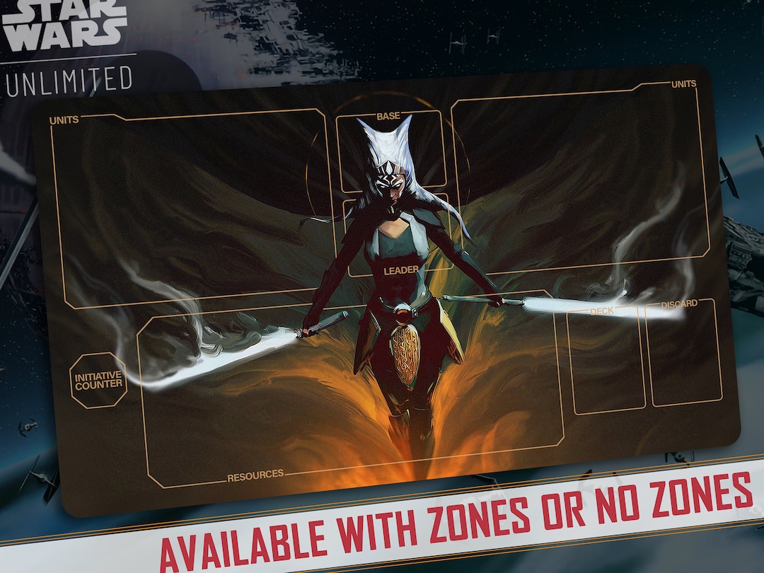 Ashoka Tano Star Wars: Unlimited Playmat | Stitched Edges Extra Thick ...