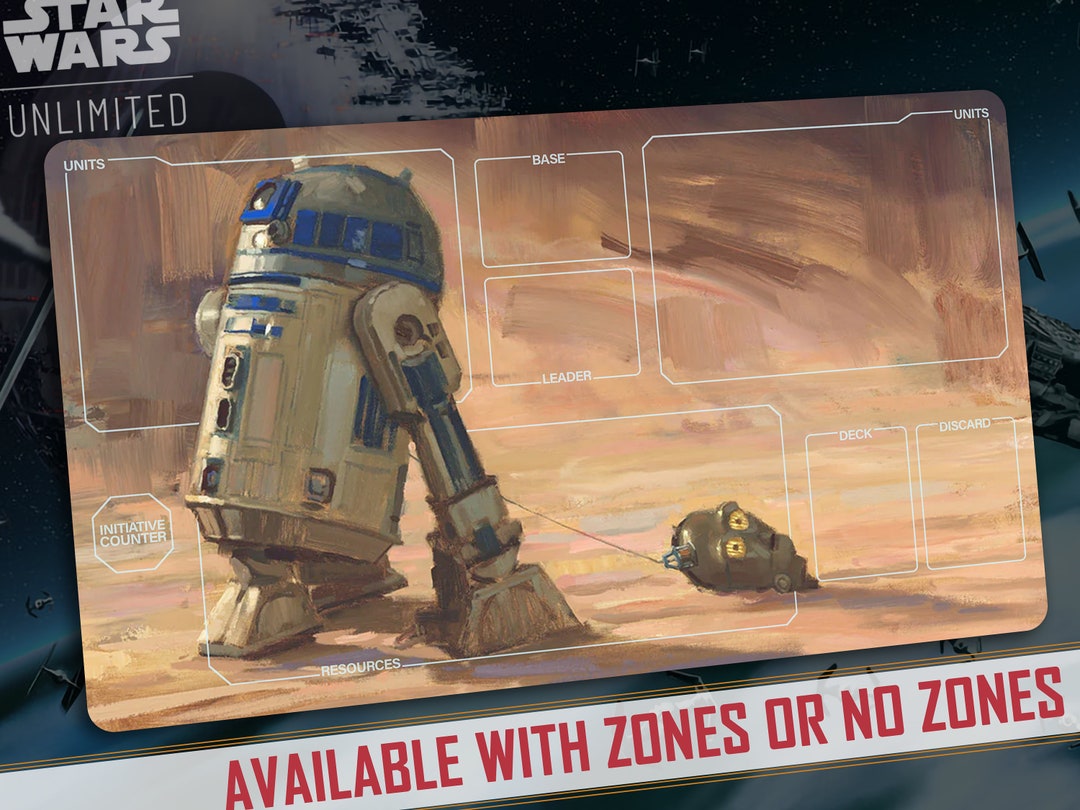 Playmat TCG Star Wars: Unlimited Compatible - Saving Face - 24" X 14 ...