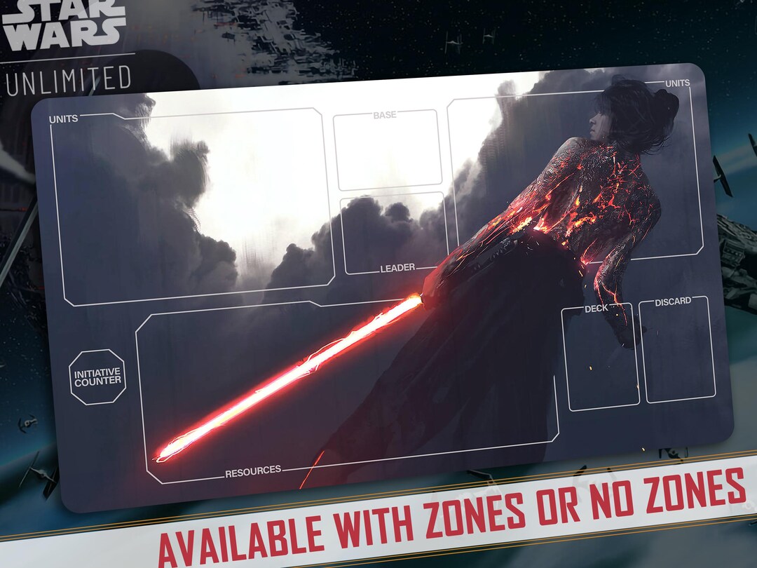 Playmat TCG Star Wars: Unlimited Inspired - Consumed by Hatred - 24" X ...