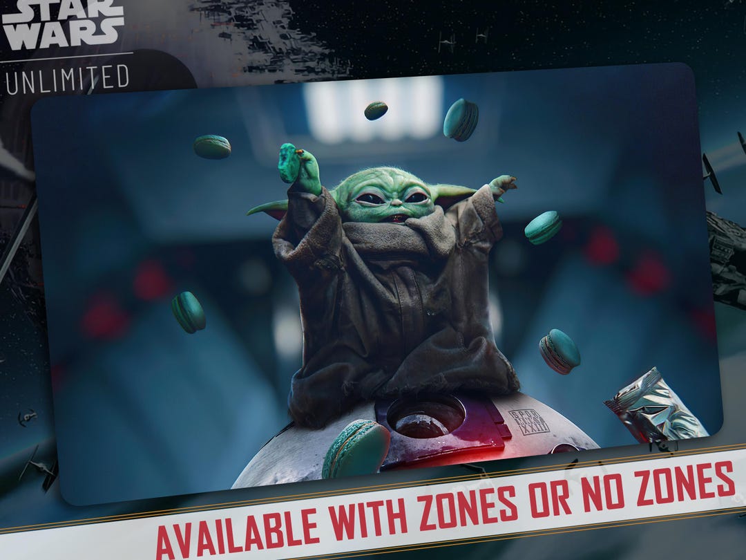 Grogu Macarons: Star Wars Unlimited Playmat | Stitched Edges Extra ...