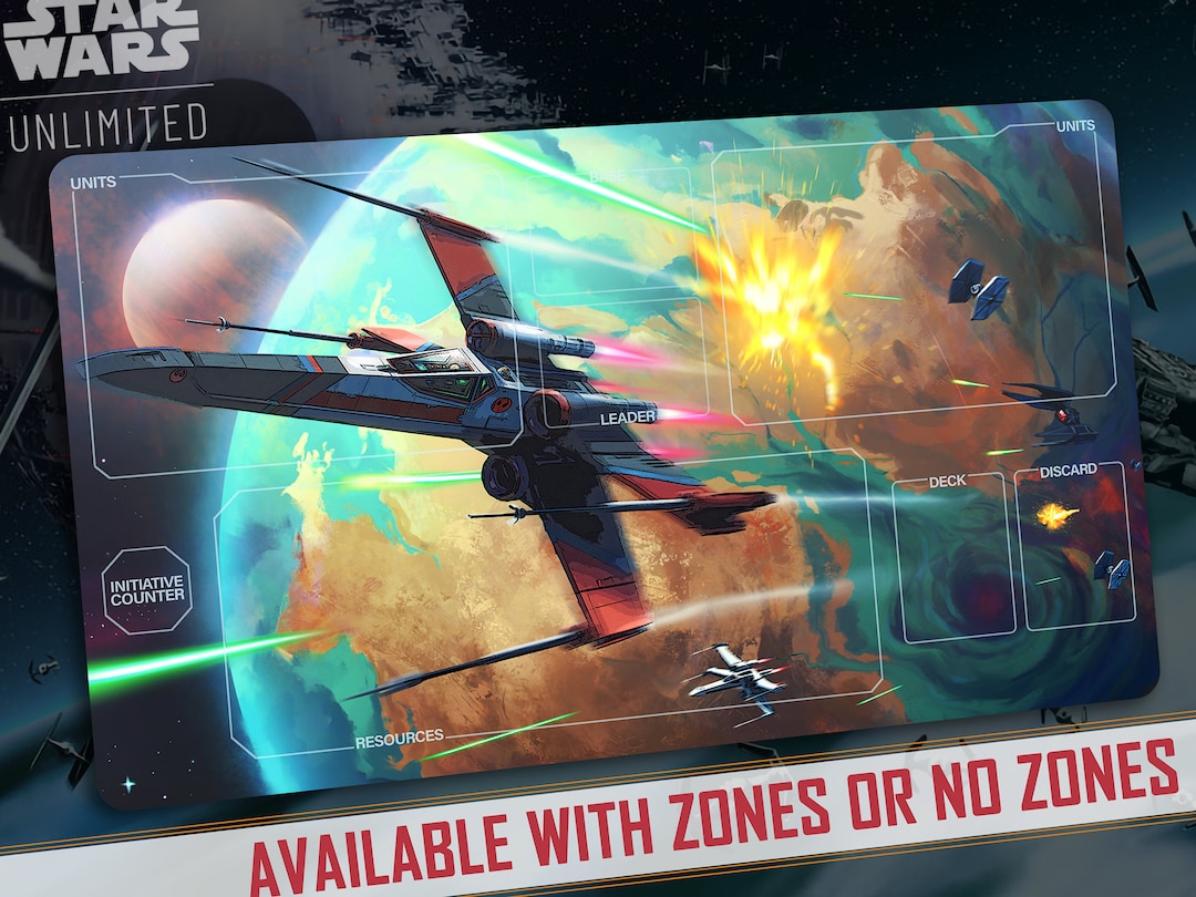 Playmat TCG Star Wars: Unlimited Compatible - X-wings the Great Escape ...