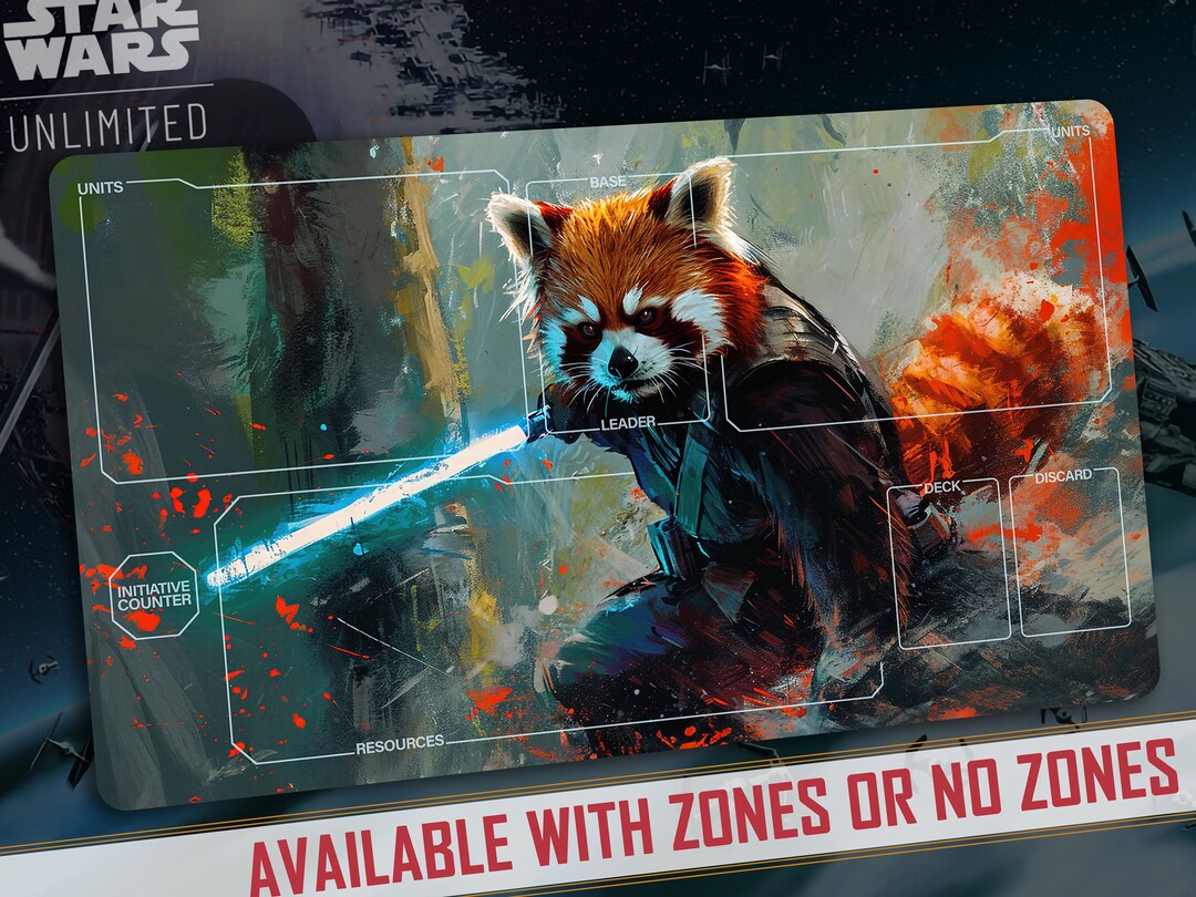 Playmat TCG Star Wars: Unlimited Compatible - Master Koda - 24" X 14 ...