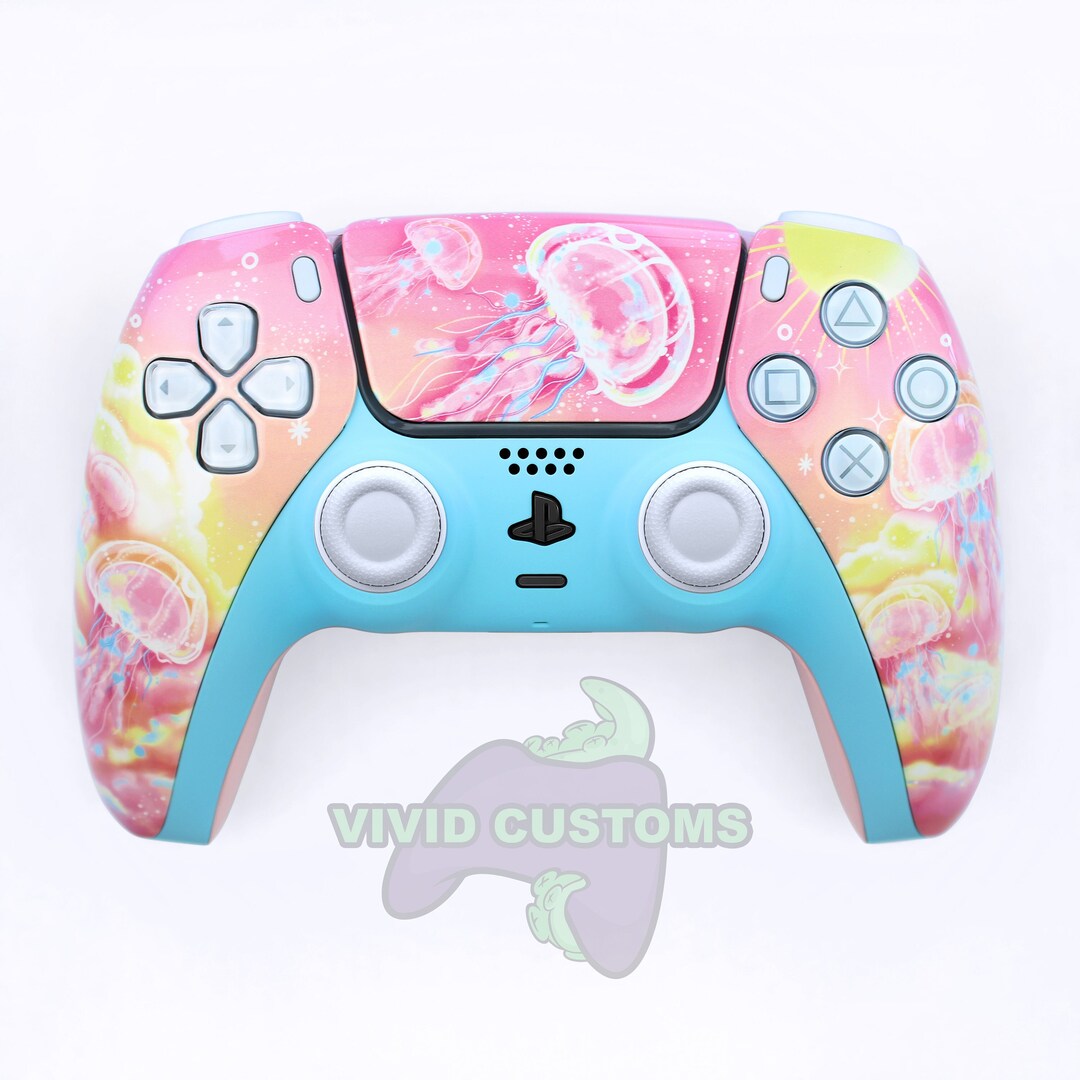 Custom PS5 Controller Pink Kawaii Gamepad Sony Playstation 5 - Etsy