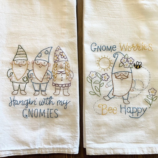 Gnome Bee Towel - Etsy