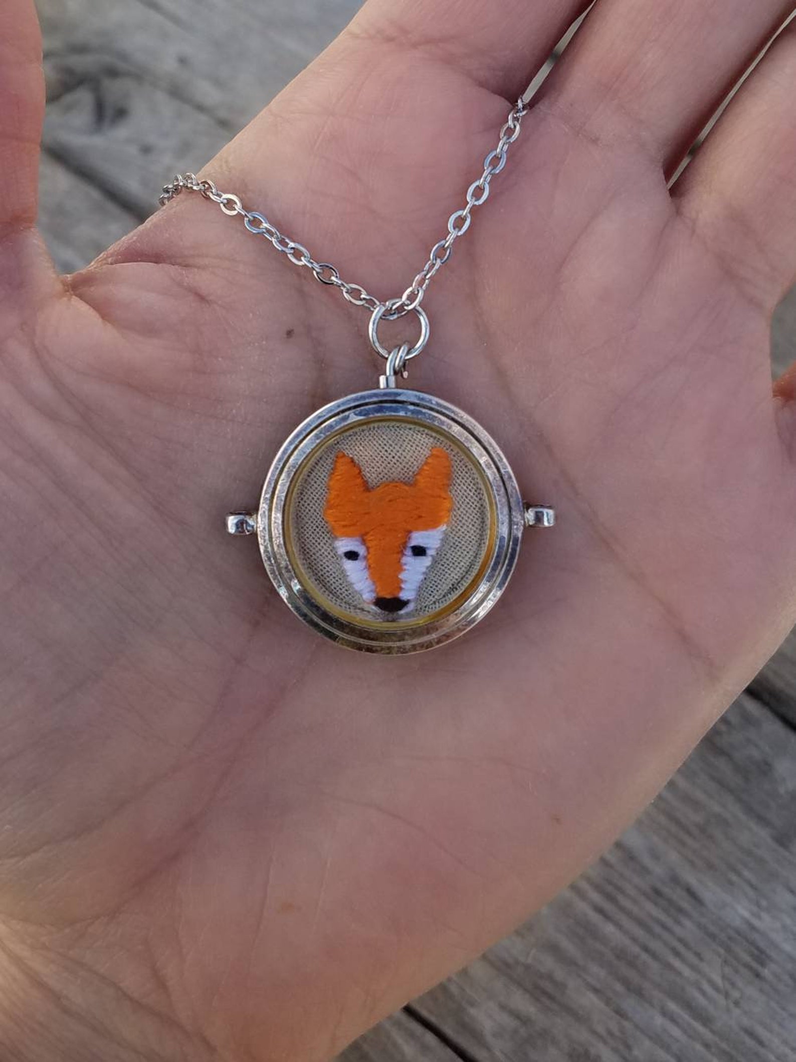 Fox Necklace Fox Pendant Eco Friendly Gift Red Fox | Etsy