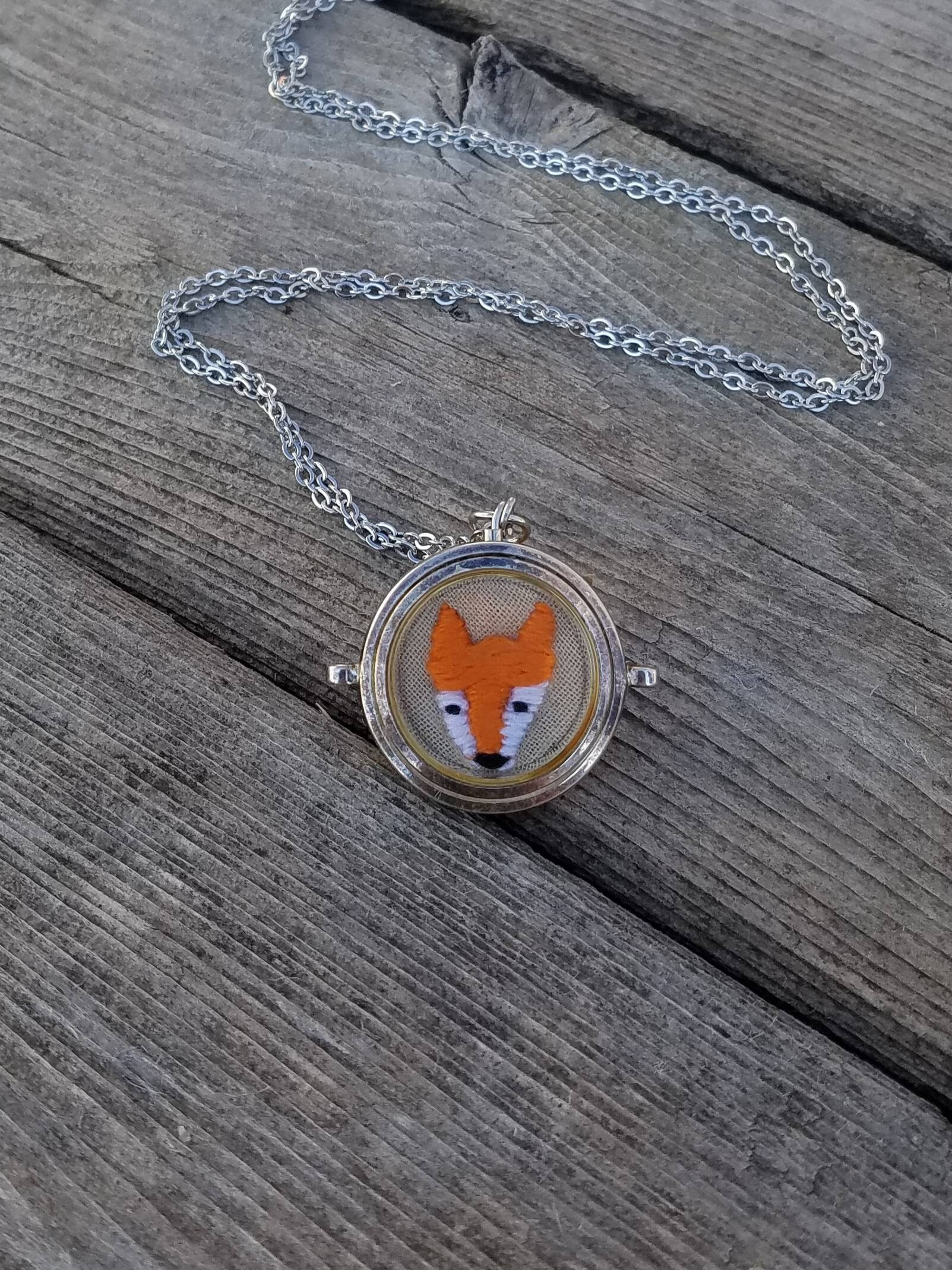 Fox Necklace Fox Pendant Eco Friendly Gift Red Fox | Etsy