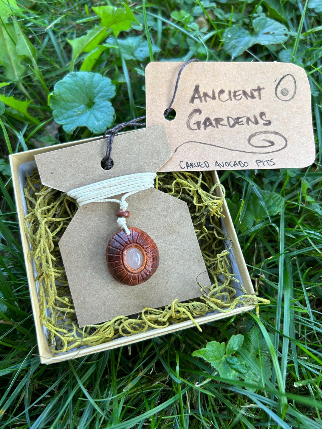 Carved Avocado Stone, Rose Quartz Stone, Rose Quartz Necklace ...