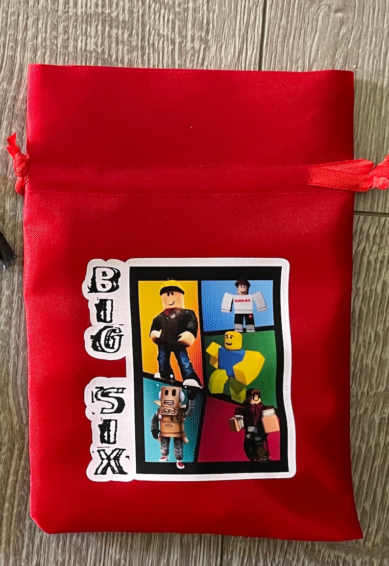 5" X 7" Roblox Drawstring Gift Bags - Etsy