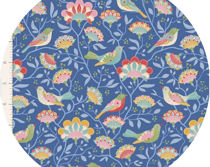 Tilda Fabrics: Juibilee, Bird Tree, Blue, 1/2 Yard, Quilting Cotton - Etsy