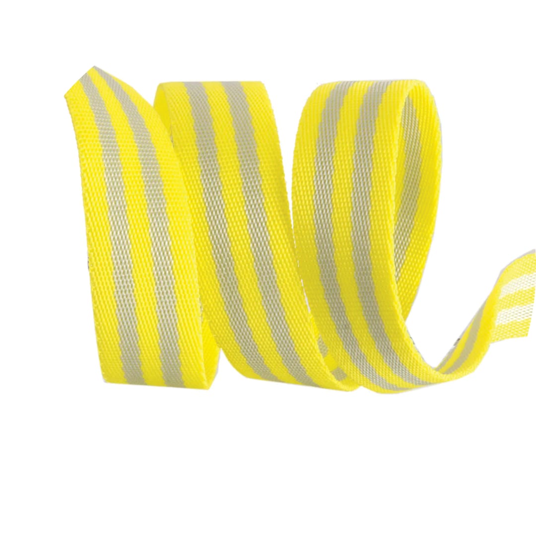 Tula Pink Webbing: Grey & Neon Yellow, 1" Wide, 1 Yd Nylon Webbing - Etsy
