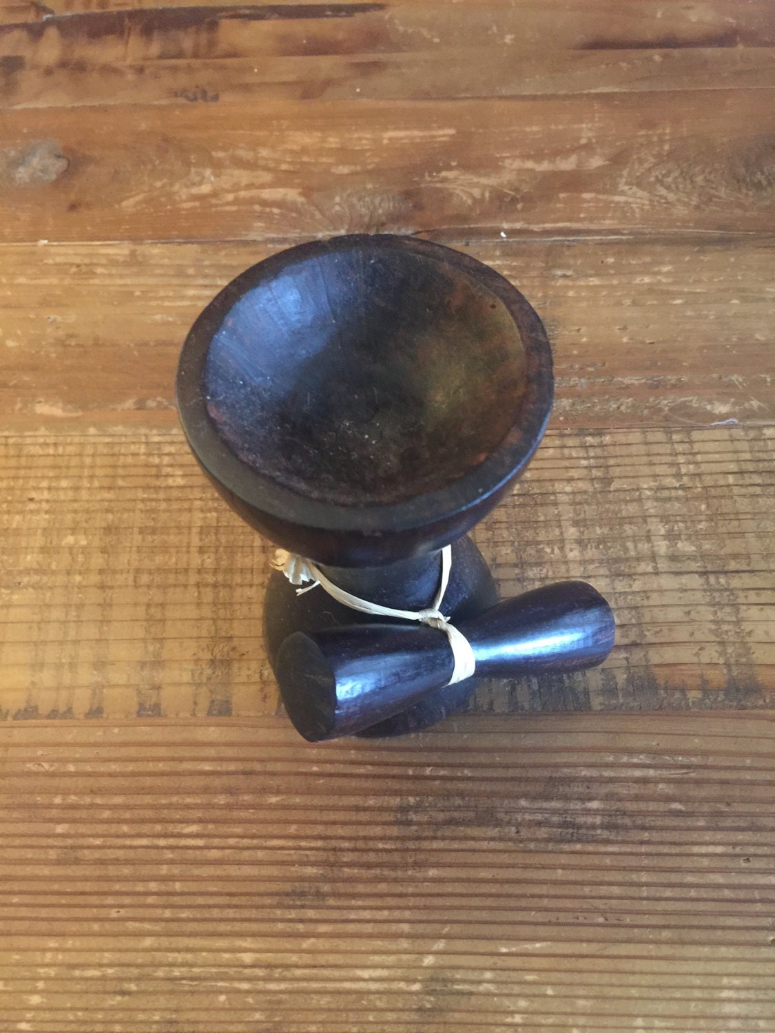 WOUNAAN TRIBE PANAMA. Miniature Pilon Made Out of Aged Cocobolo Wood ...