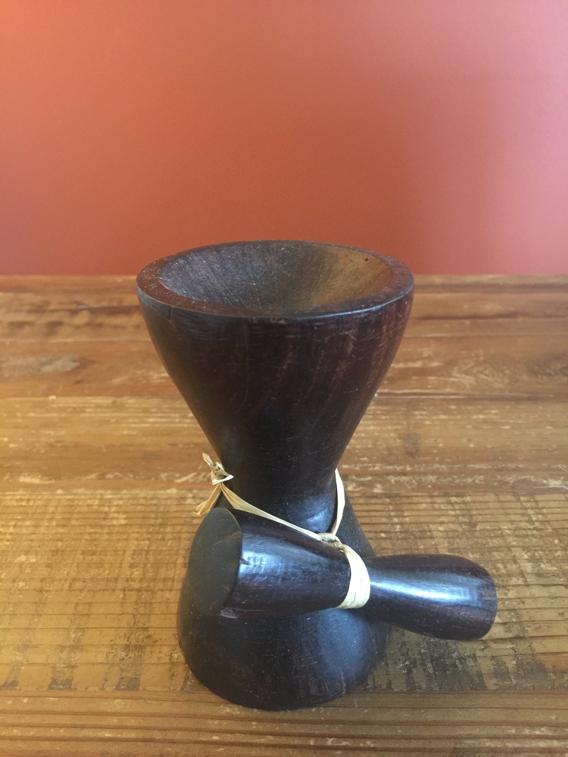 WOUNAAN TRIBE PANAMA. Miniature Pilon Made Out of Aged Cocobolo Wood ...