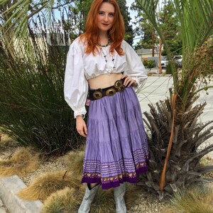 1950s Purple Ric Rac Trimmed Pato Skirt - Etsy