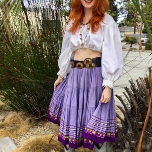 1950s Purple Ric Rac Trimmed Pato Skirt - Etsy