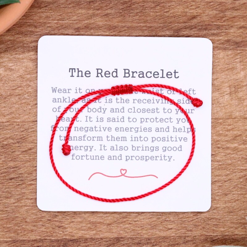 Red Bead Kabala Bracelet - Etsy