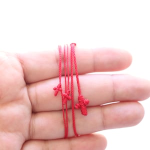 Cross Cord Red Bracelet, 3 Cord Thicknesses to Pick From, Protection ...