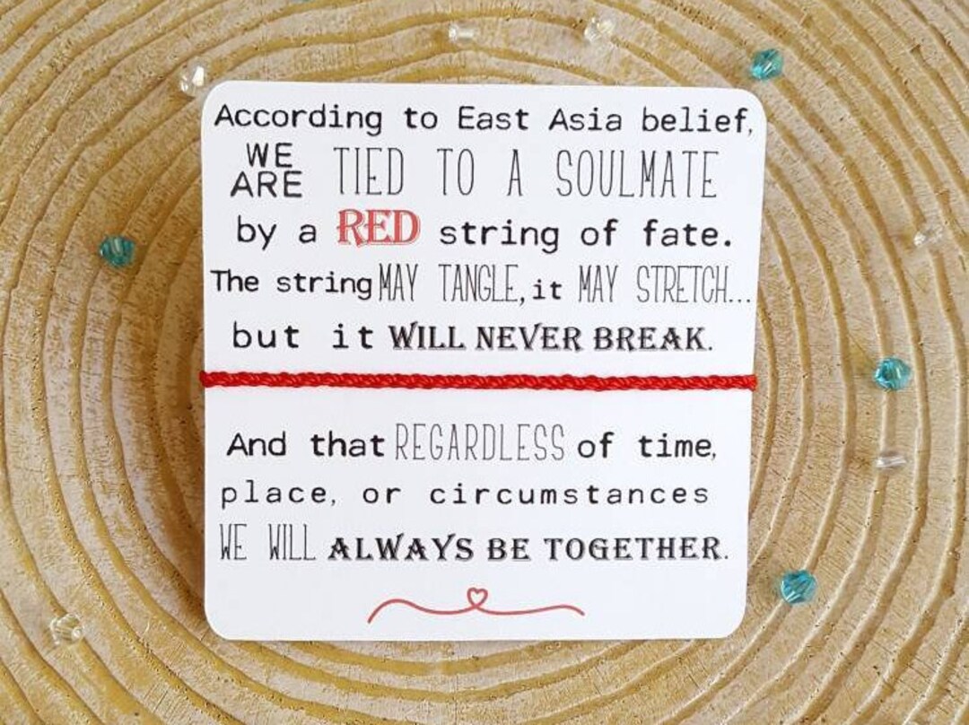 Braided Red String of Fate, Dainty Adjustable Bracelet, Select Your ...