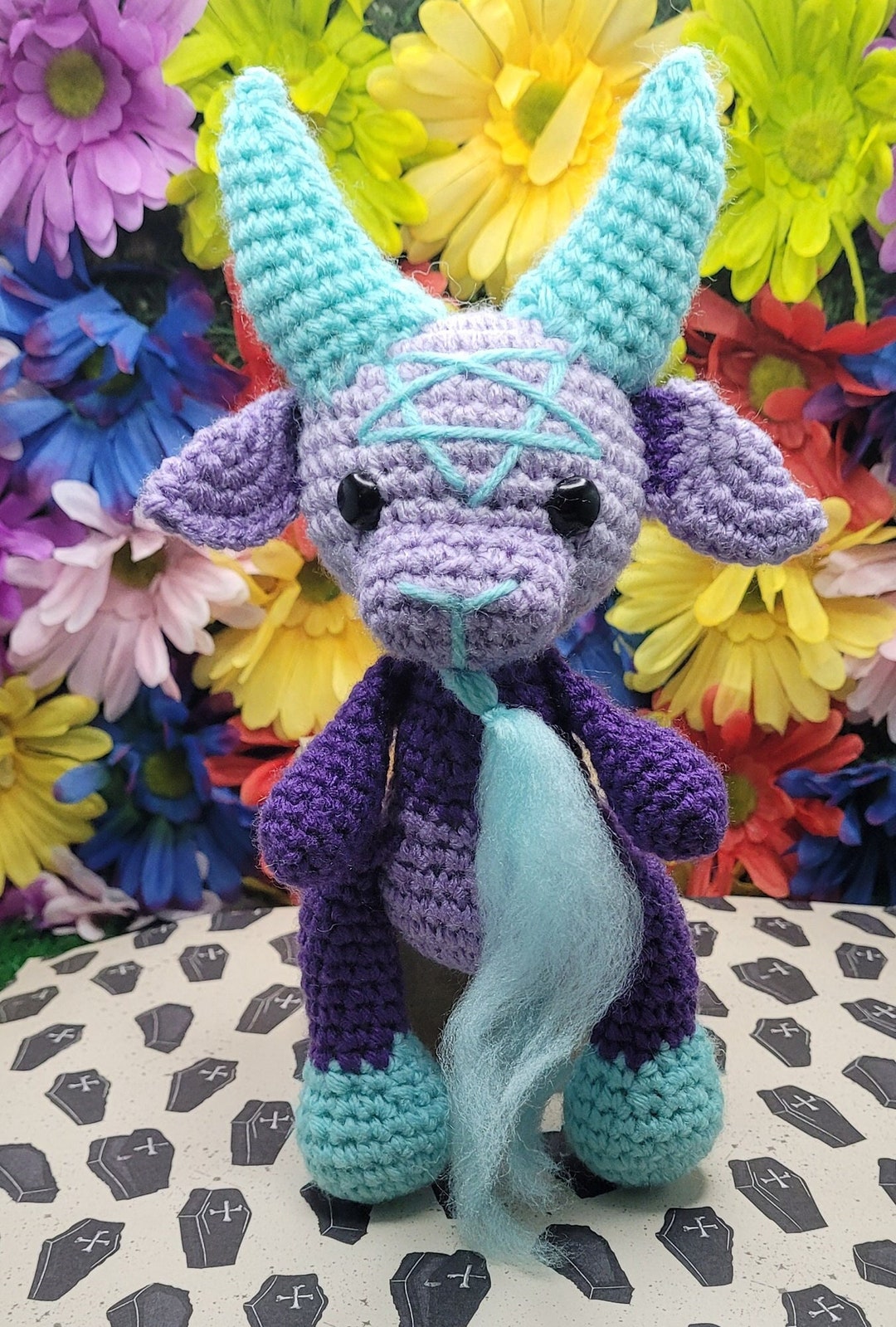 Made to Order- Mini Baphomet Amigurumi Plush- Phanthomhive Crafts - Etsy