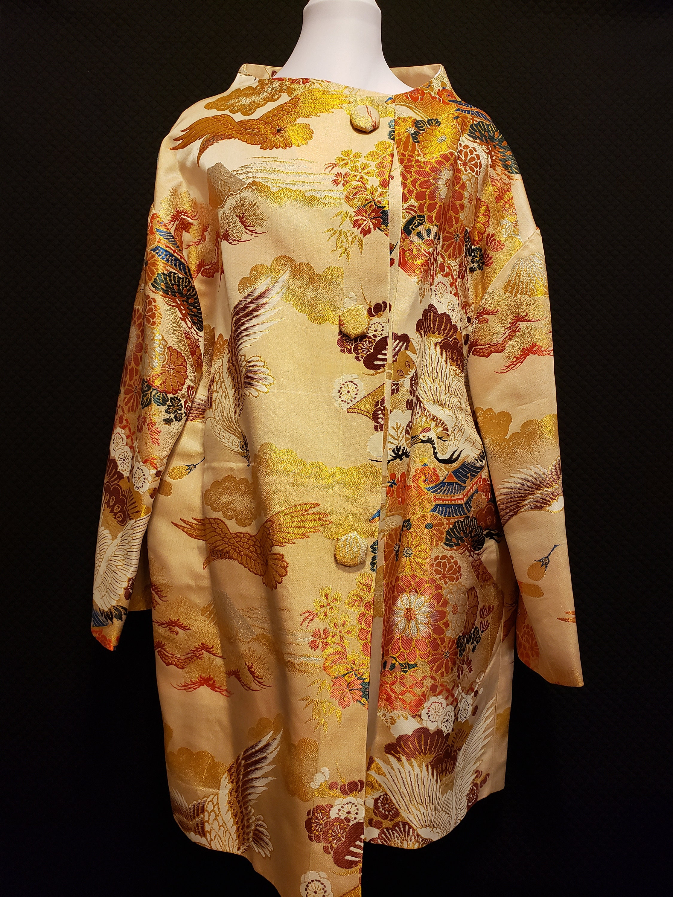 Japanese Kimono Obi Coat. Large Fit - Etsy