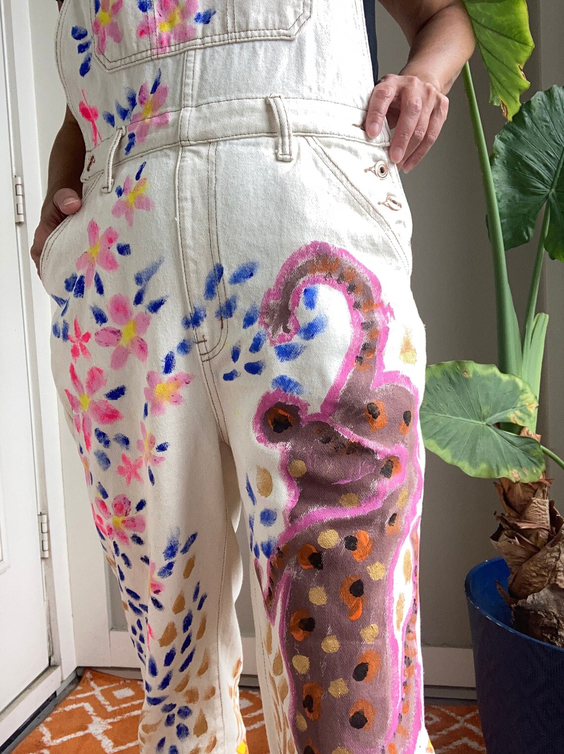 Hand Painted Safari Overalls - Etsy