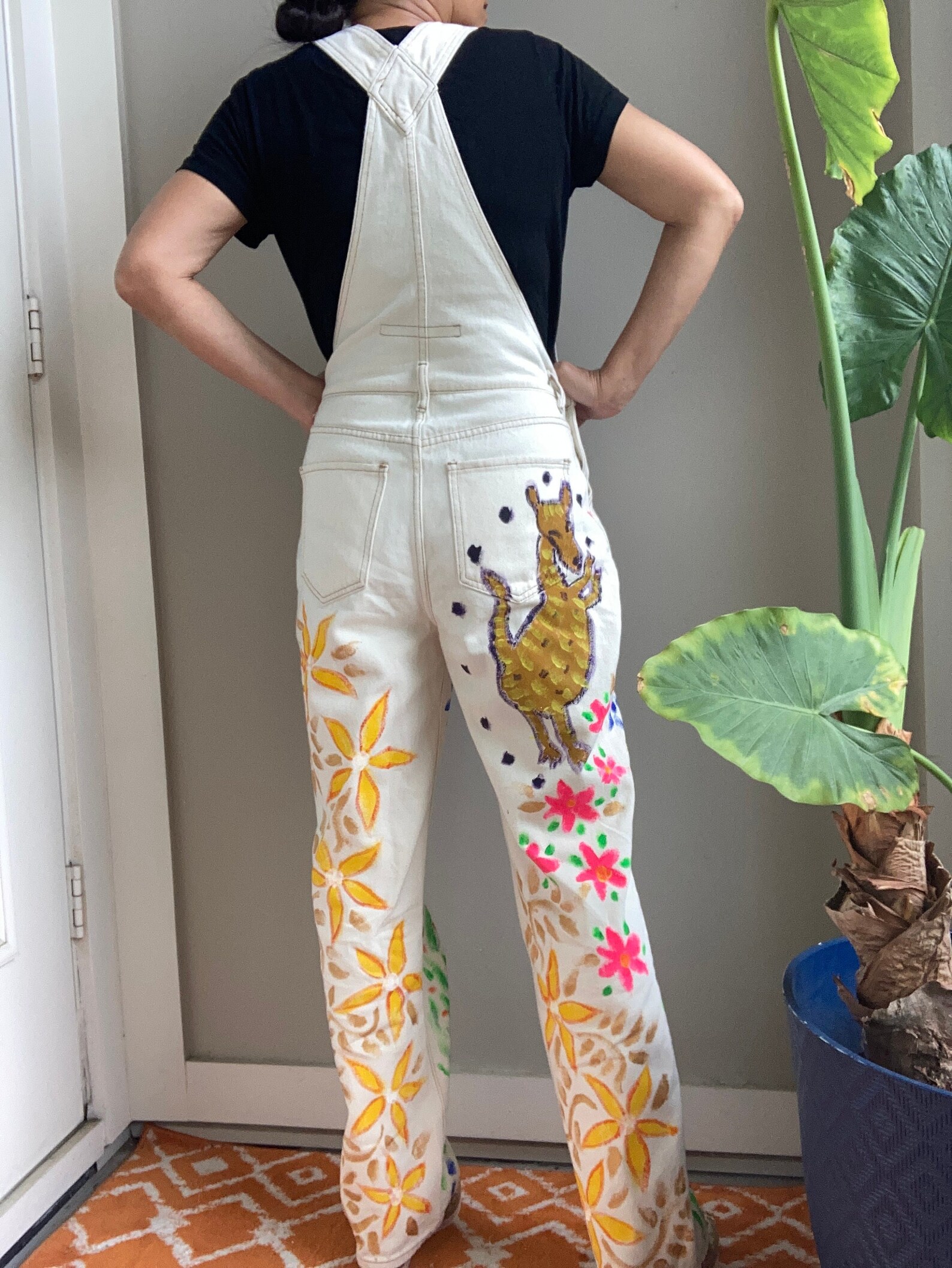 Hand Painted Safari Overalls - Etsy