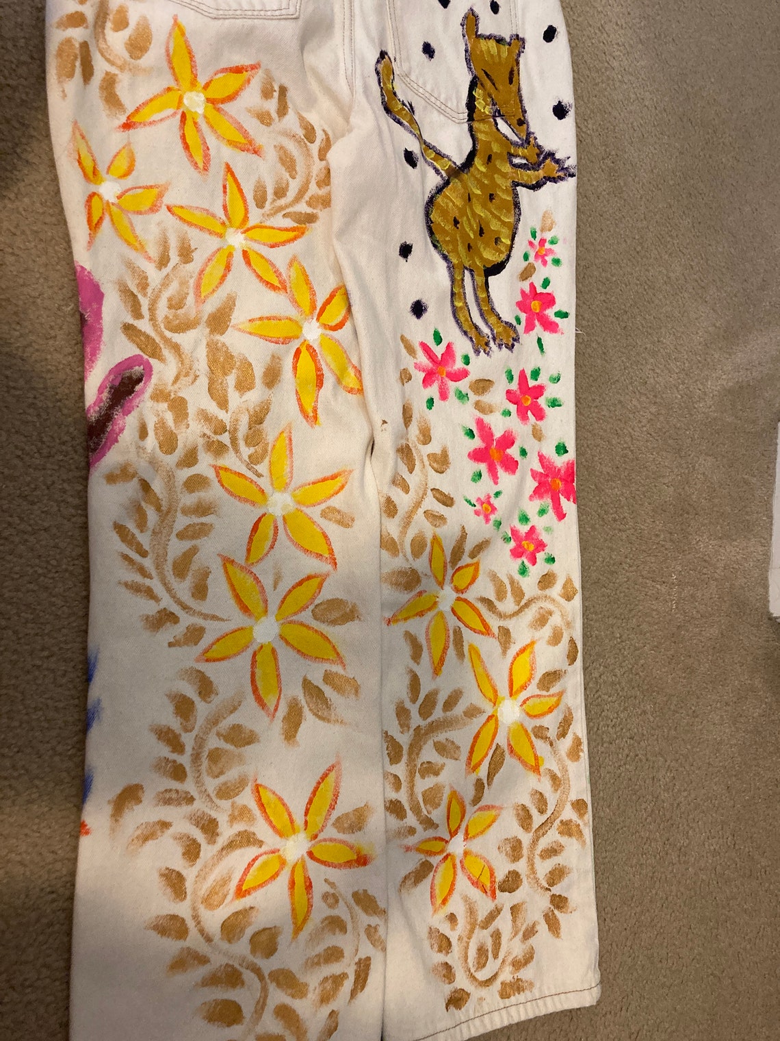 Hand Painted Safari Overalls - Etsy