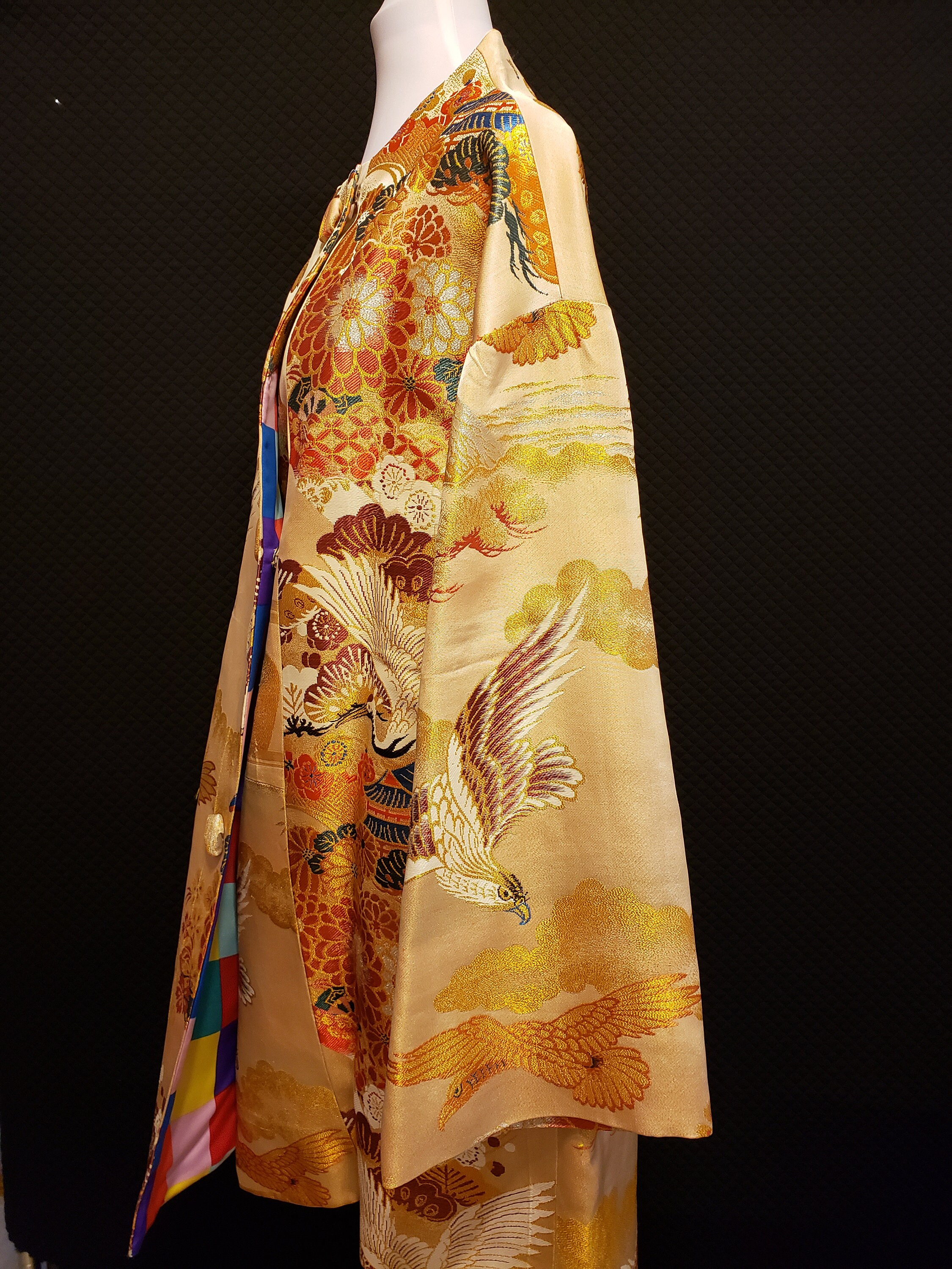 Japanese Kimono Obi Coat. Large Fit - Etsy