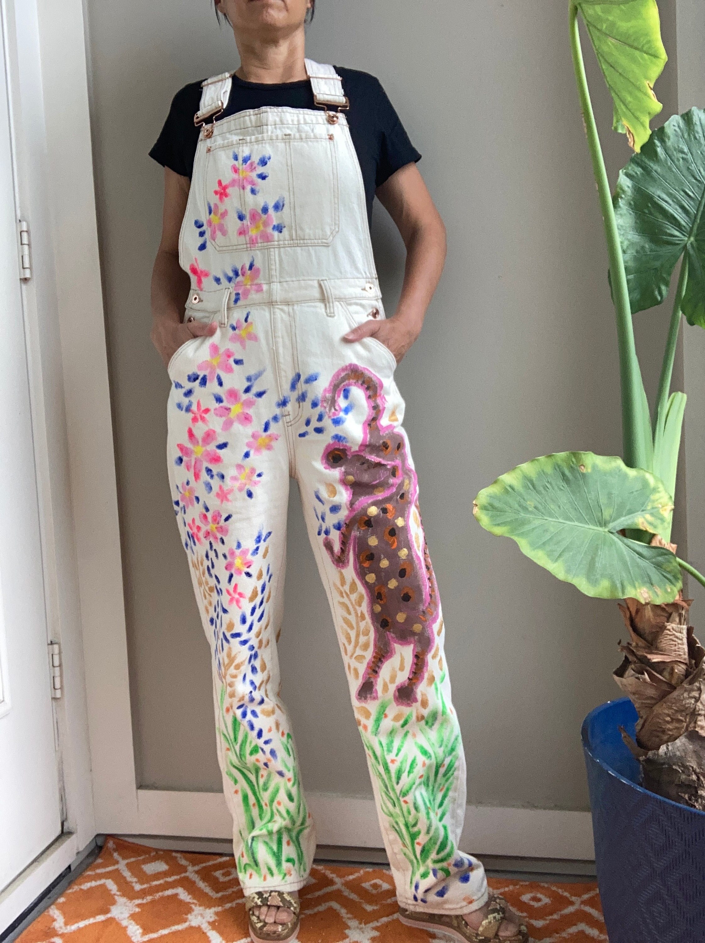 Hand Painted Safari Overalls - Etsy