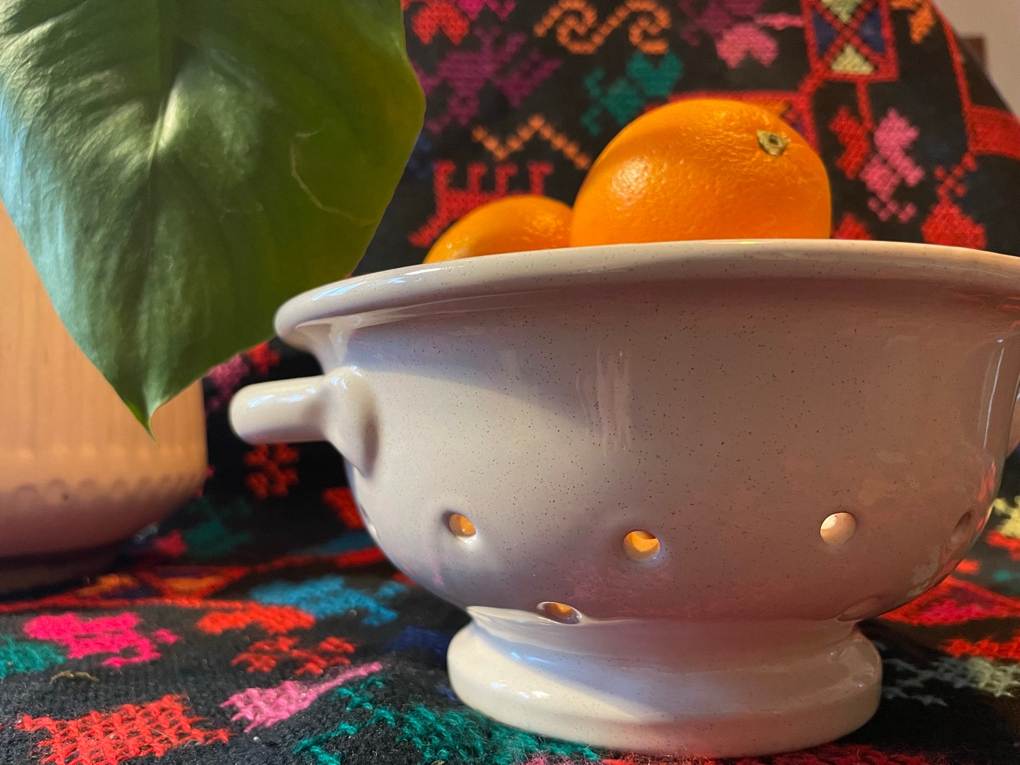 Mamma Ro Colander Strainer Cream Pottery Made in Italy - Etsy