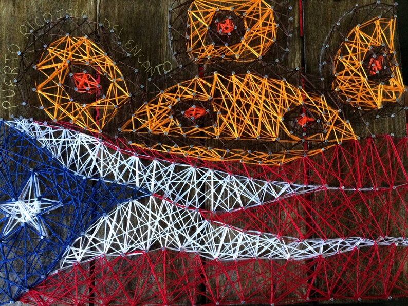 Puerto Rico String Art - Etsy