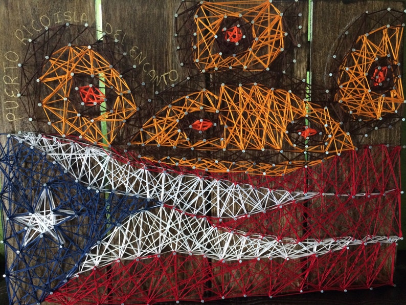 Puerto Rico String Art - Etsy