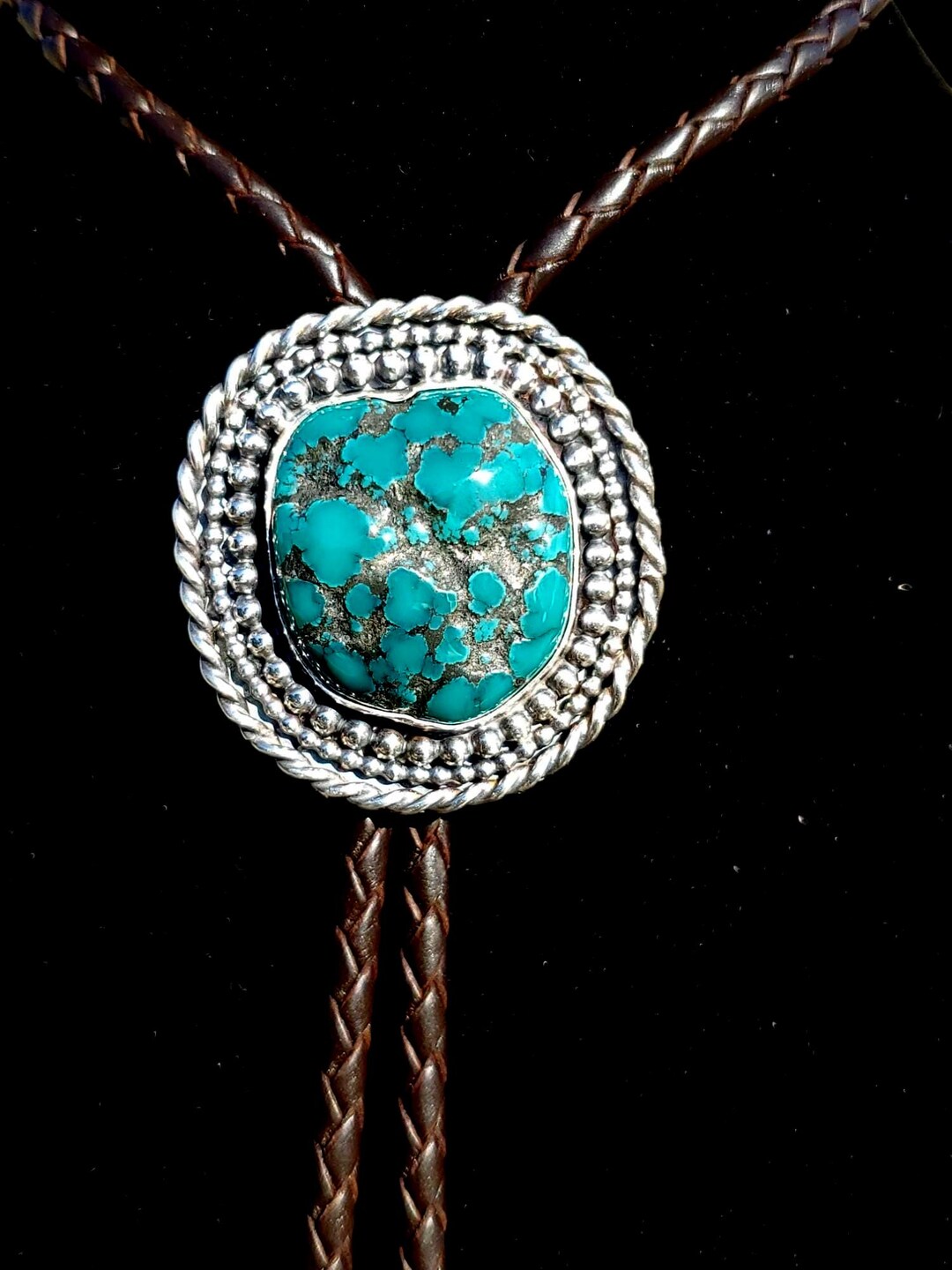 Paiute Mine, Nevada Turquoise Bolo Tie, B084 - Etsy