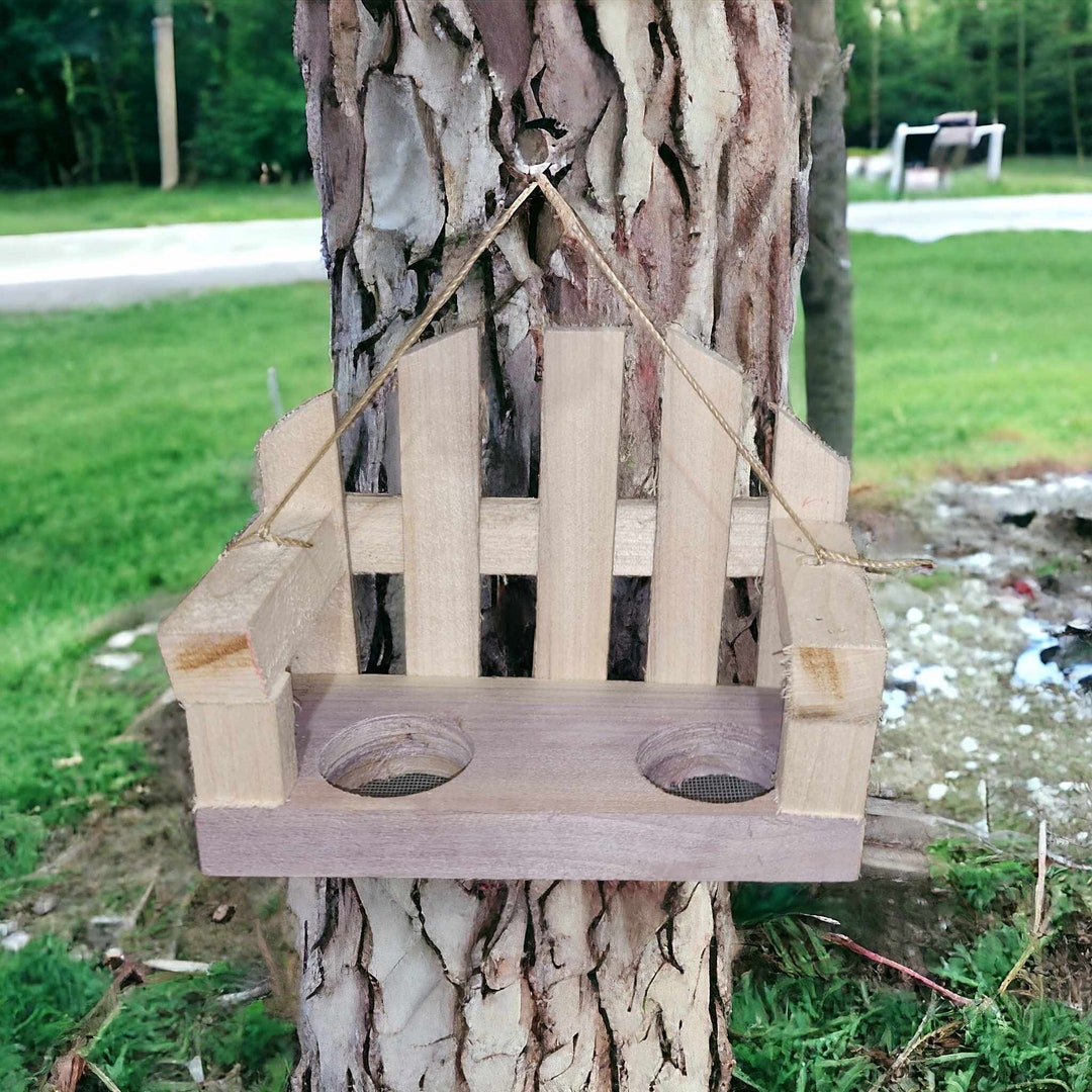 Wooden Bird Feeder Swing - Etsy