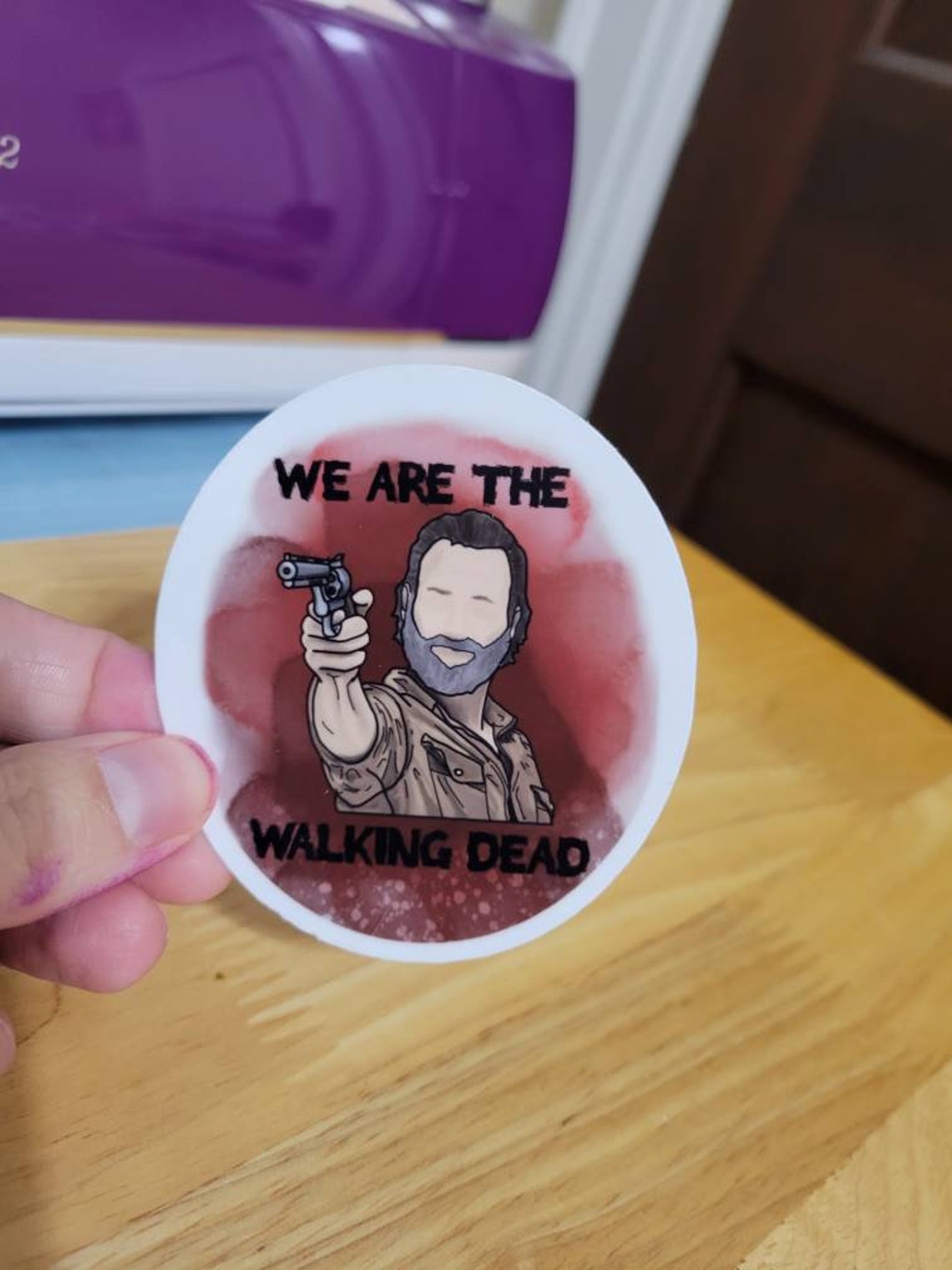Set of 6 the Walking Dead Vinyl Stickers - Etsy