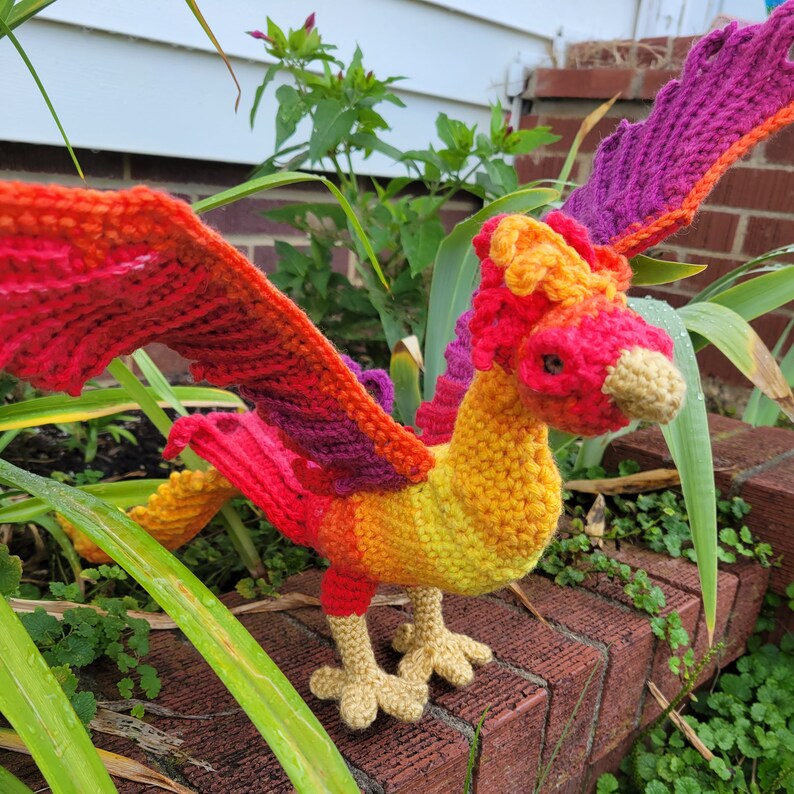 Phoenix Crochet Plush PREORDER - Etsy