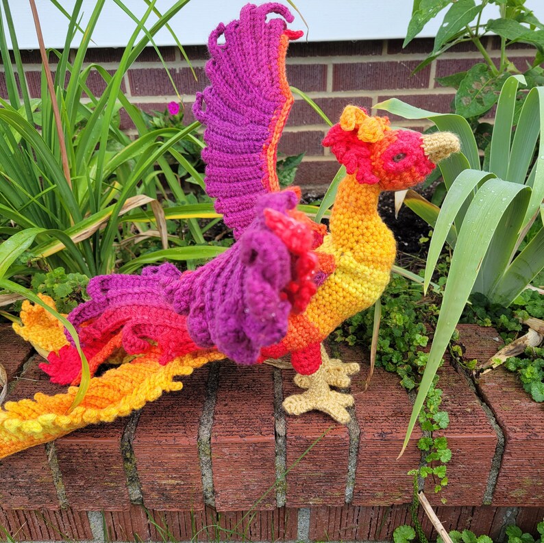 Phoenix Crochet Plush PREORDER - Etsy