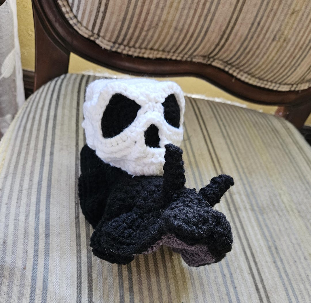 Spooky Skull Medium Snail Plush - Etsy