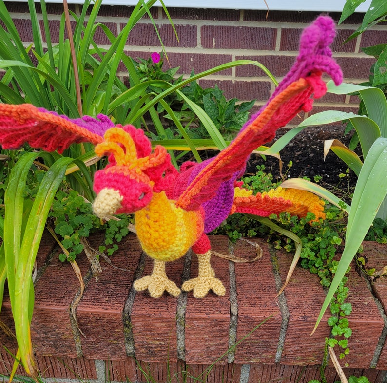 Phoenix Crochet Plush PREORDER - Etsy