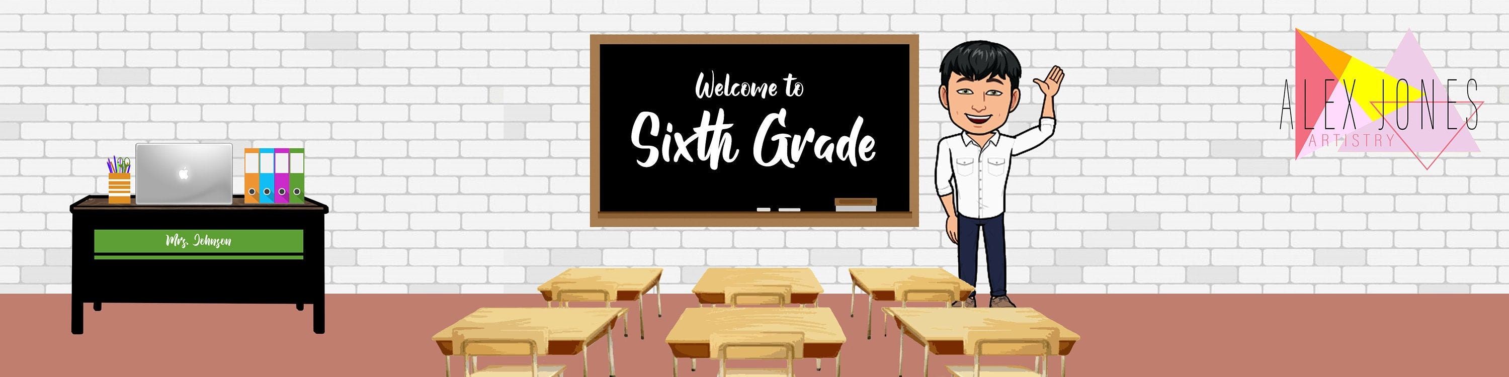 Customizable Google Classroom Banner Basic Banner Bitmoji Etsy UK