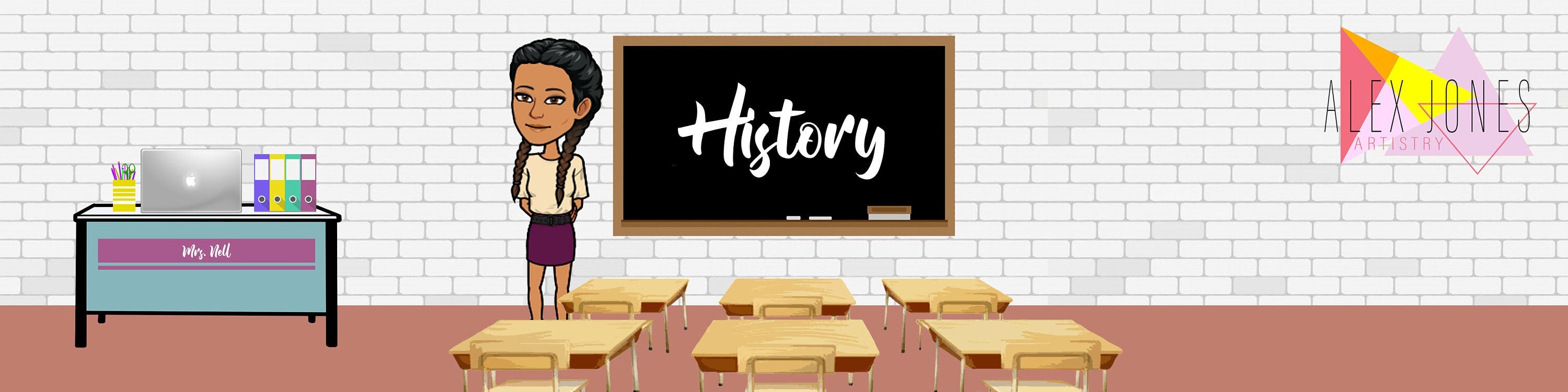 Customizable Google Classroom Banner Basic Banner Bitmoji Classroom ...