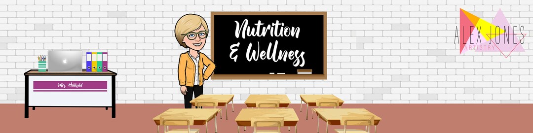 Customizable Google Classroom Banner Basic Banner Bitmoji Classroom ...