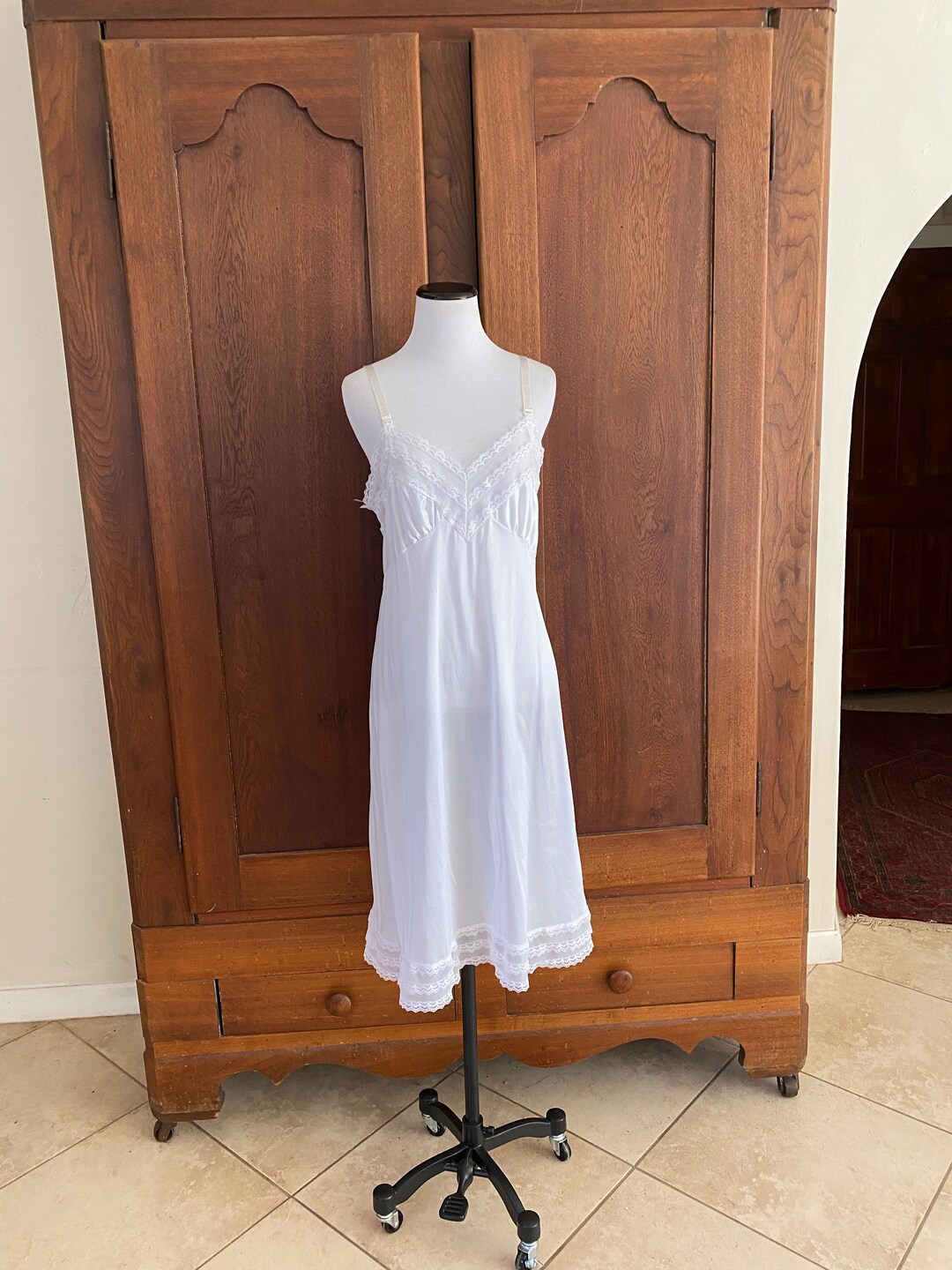 Full Slip Size 36 Nylon by Richform Made in USA White Mh - Etsy