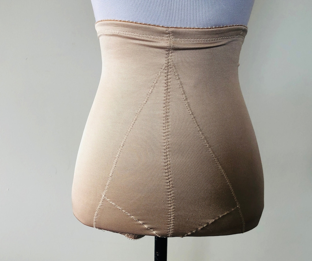 Medium High Waist Sears Control Girdle Nude Beige Tan Vintage Lingerie ...