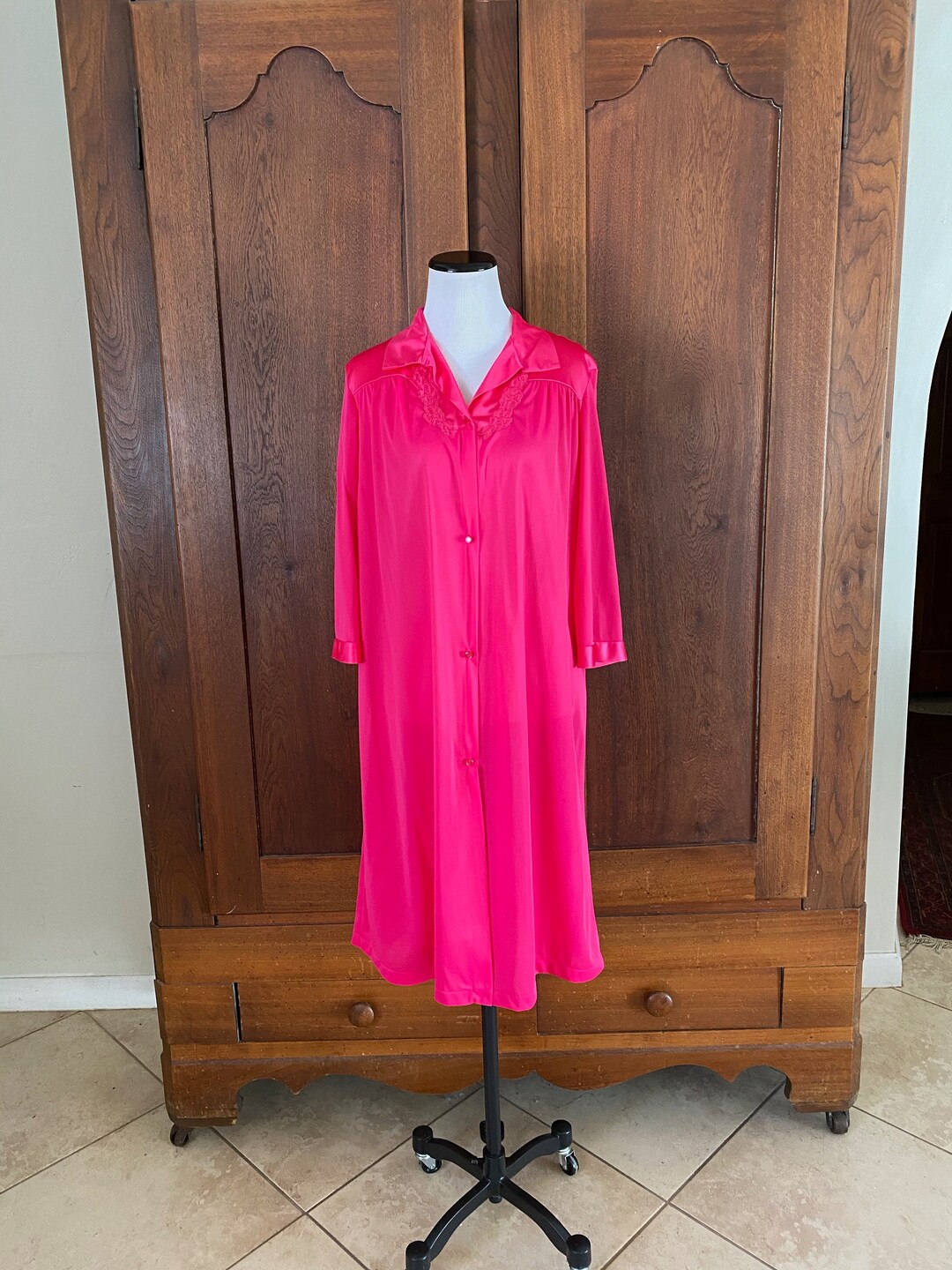 Robe Vanity Fair Small Hot Pink Mh - Etsy