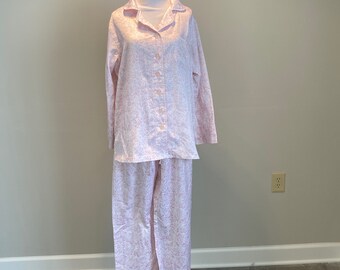 Pink and White Pajamas - Etsy