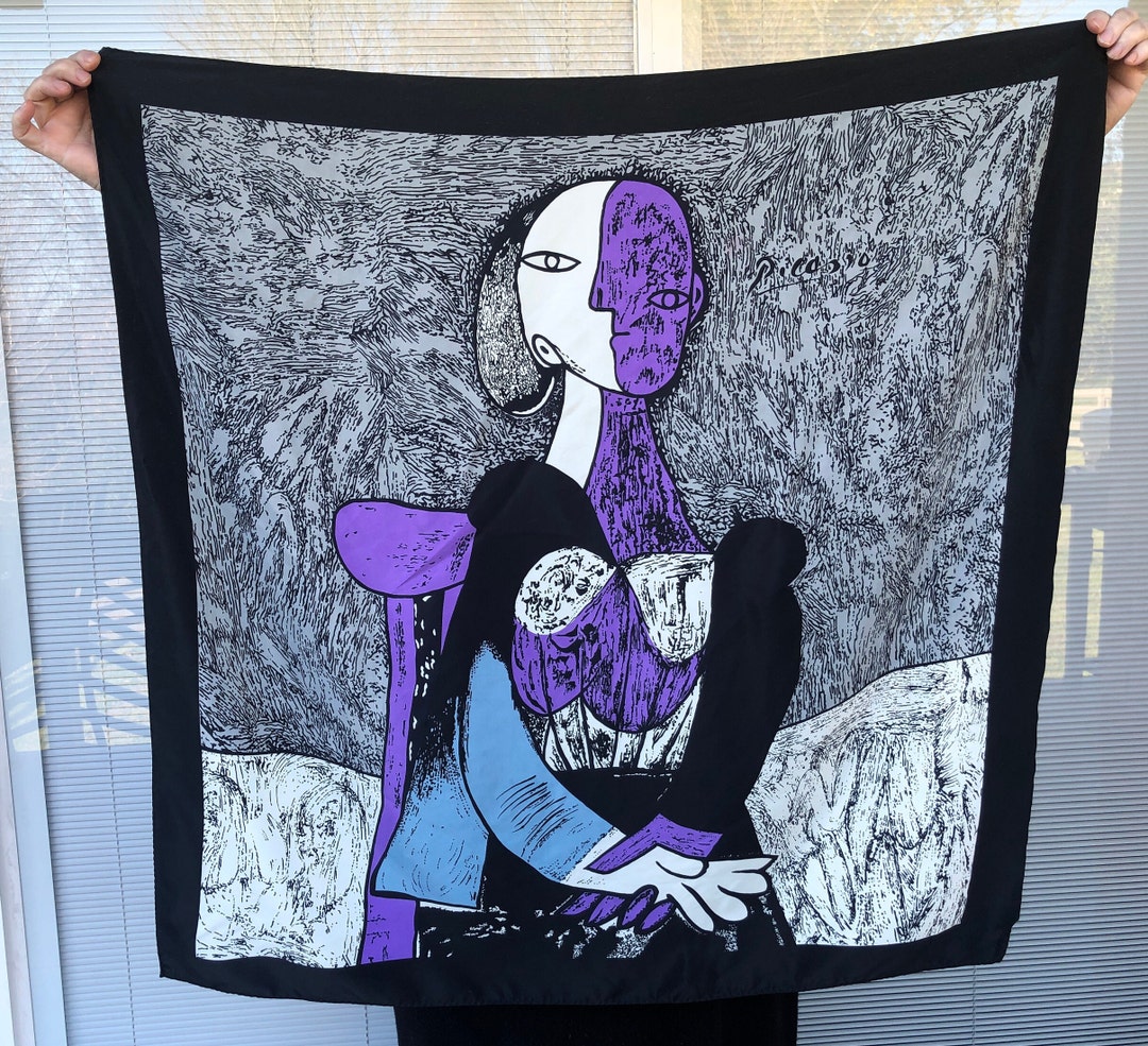 Picasso Square Art Head Scarf - Etsy