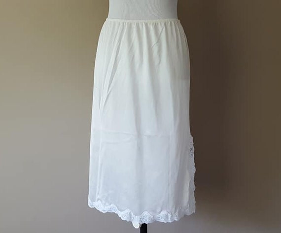 Half Slip Extra Large Sears Fits Waist 33 35 Inch White Nylon - Etsy