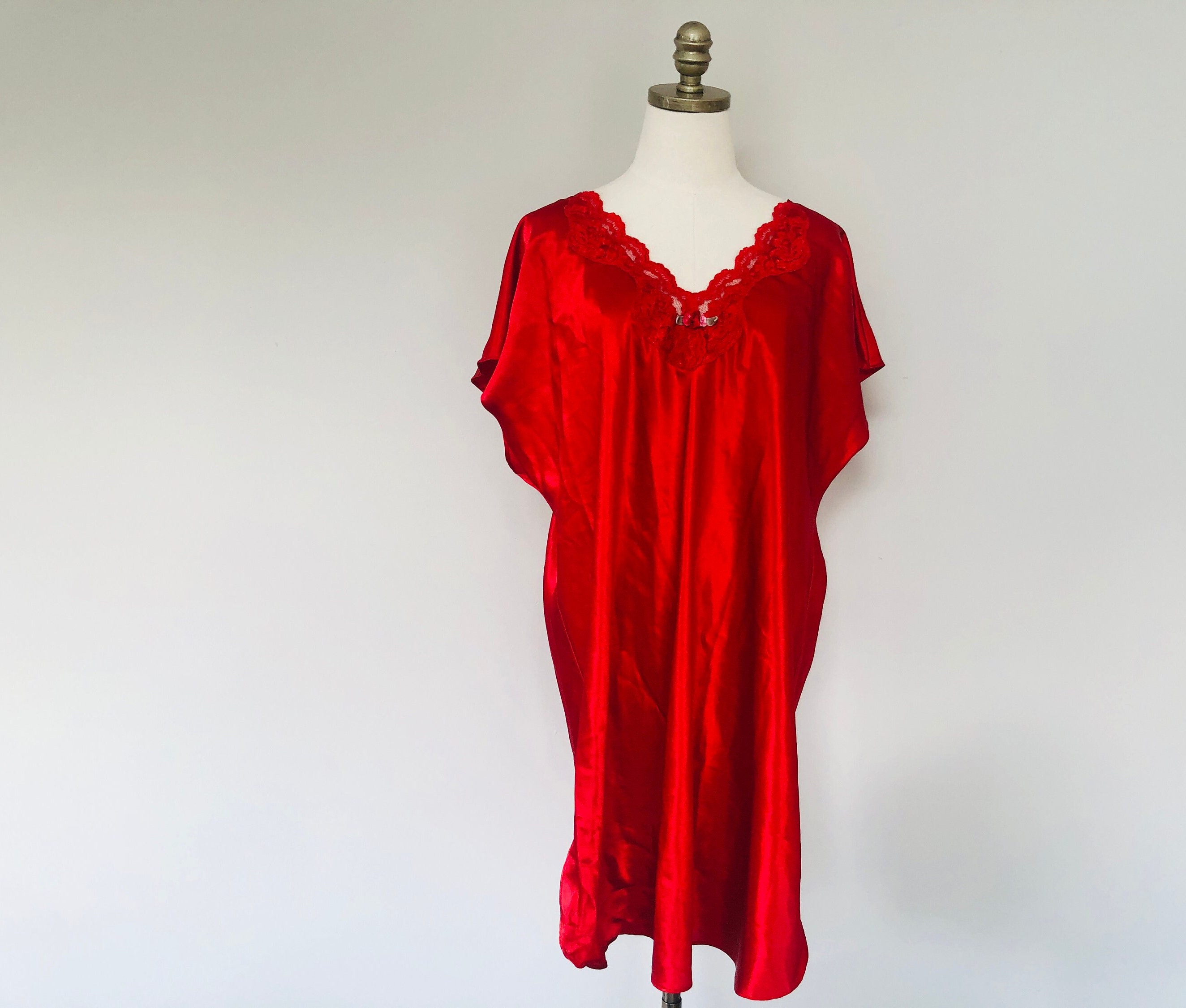 Red Satin Nightgown