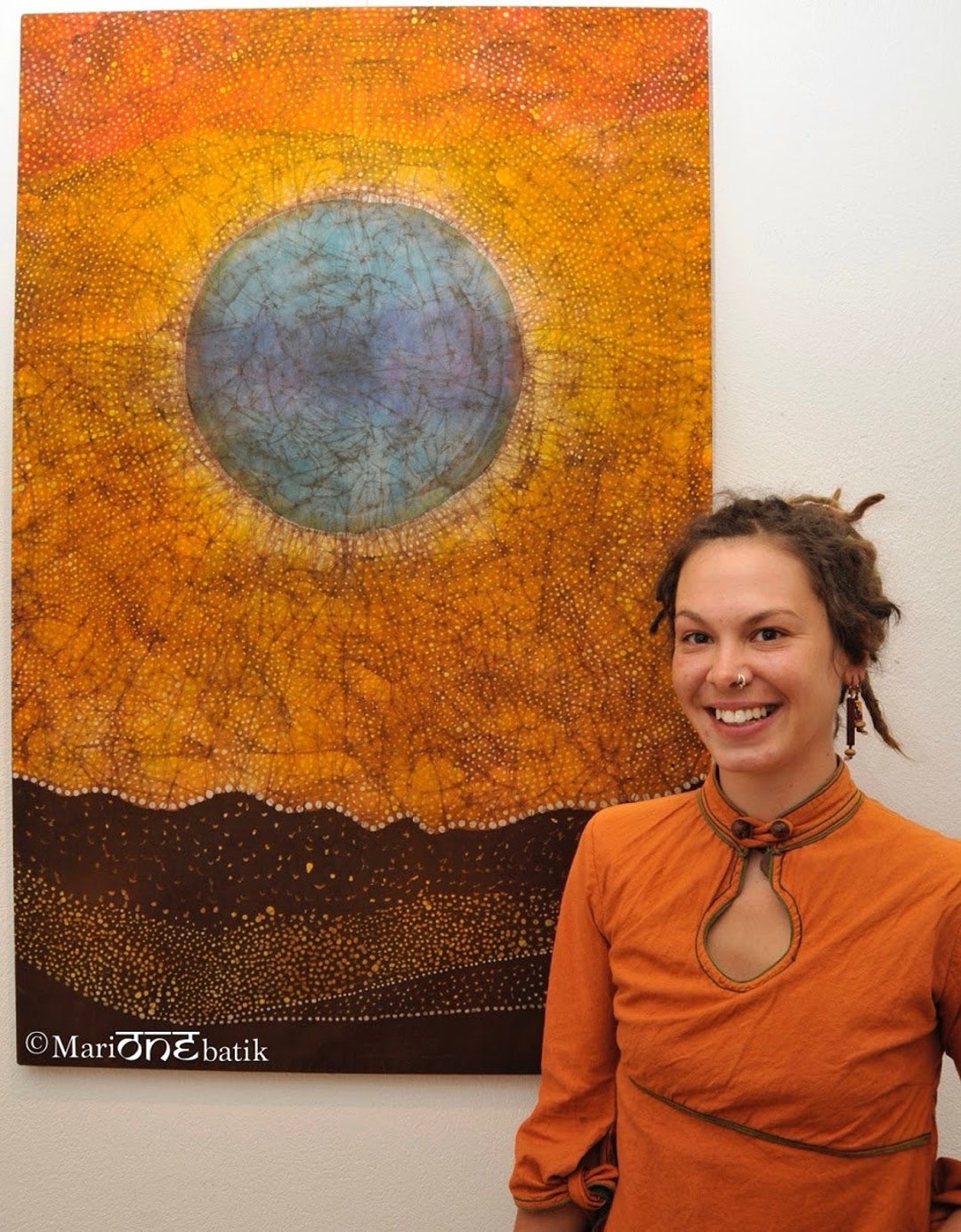 Tjanting Batik Artwork "small City" - Etsy