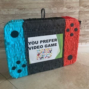 Video Game Console Pinata. Blue and Red. Custom Your Prefer Game ...